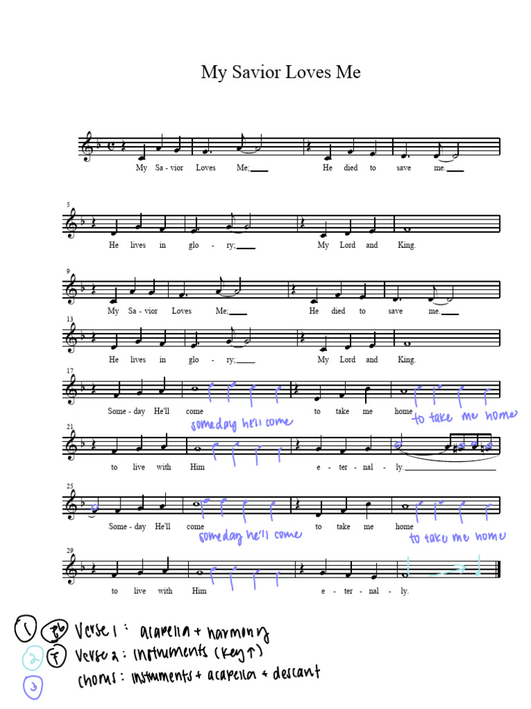 My Savior Loves Me Raw Original | PDF