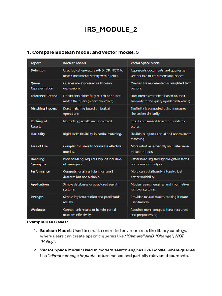 Information Retrieval System MODULE 2 Mumbai University | PDF | Information Retrieval | Search ...