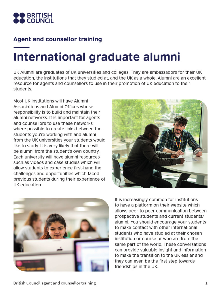 UK Alumni Engagement for Agents & Counsellors | PDF | Human ...