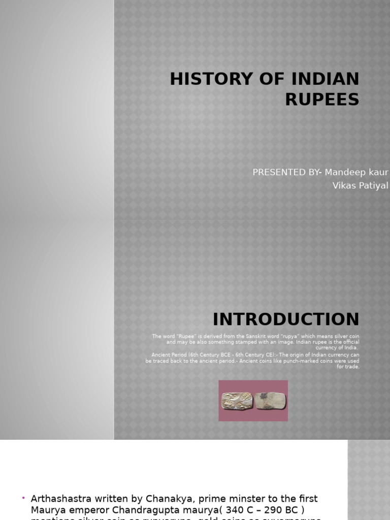 History of Indian Rupee | PDF | Rupee | Currency