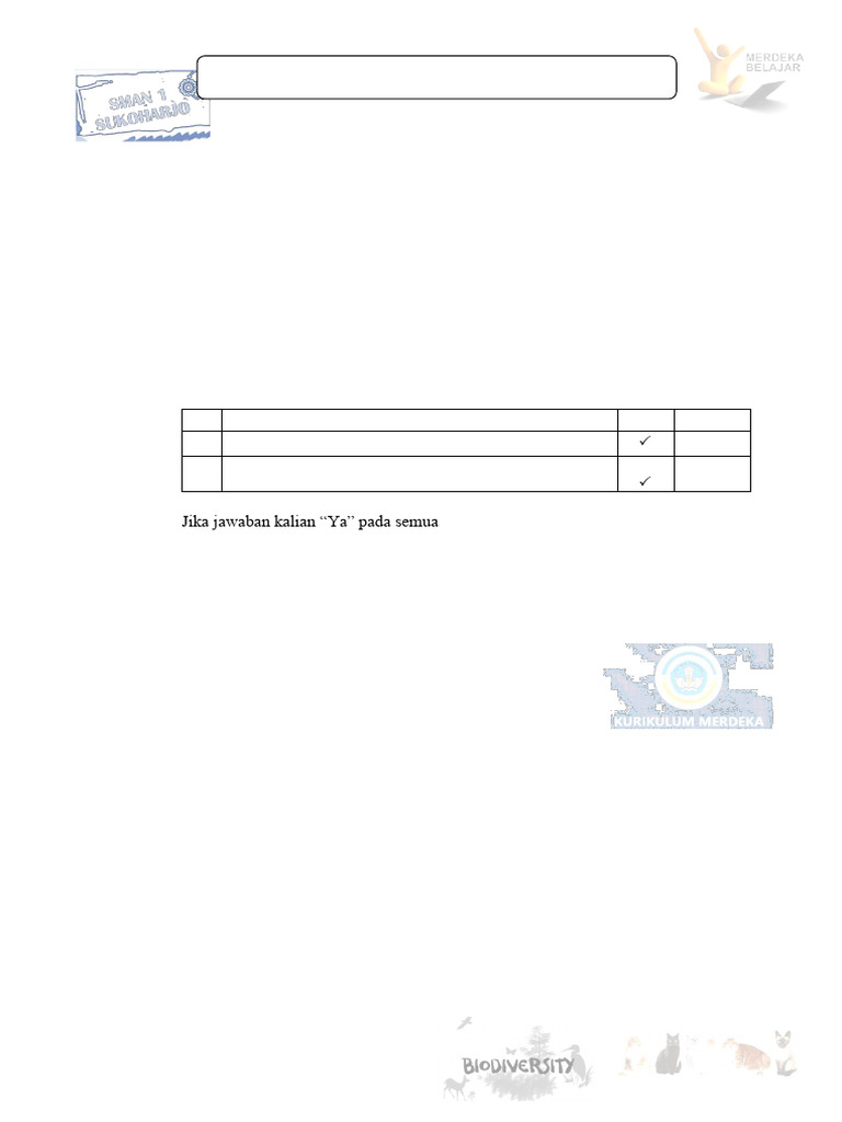 1 - 2. Biologi - SMA - E - X-1 - Modul Biodiversitas - 2024-2025 | PDF