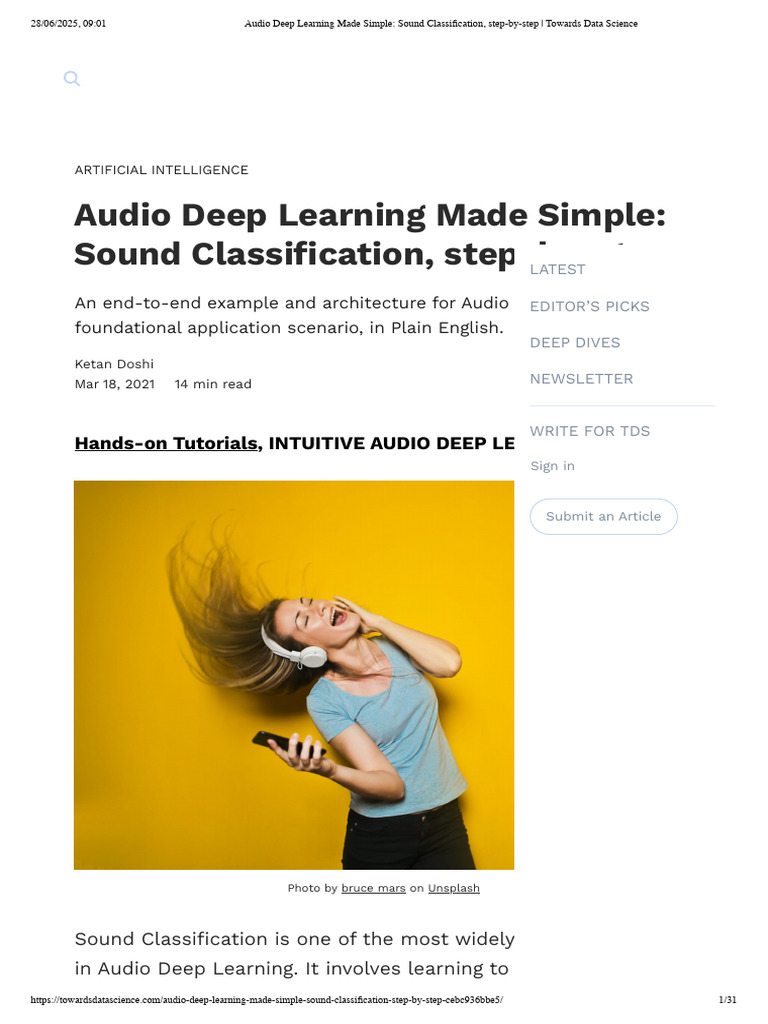 Audio Deep Learning Made Simple_ Sound Classification, Step-By-step _ Towards Data Science | PDF ...