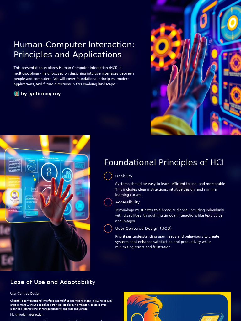 Human Computer Interaction Principles and Applications | PDF | Human–Computer Interaction ...