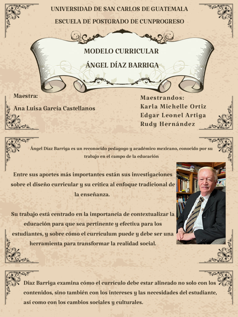 Modelo Curricular de Díaz Barriga | PDF | Plan de estudios | Aprendizaje