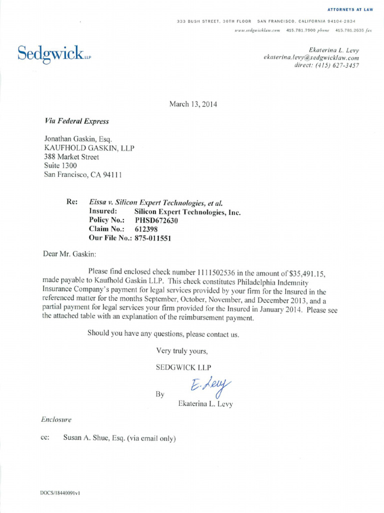 SET - Insurer Allocation Letter | PDF