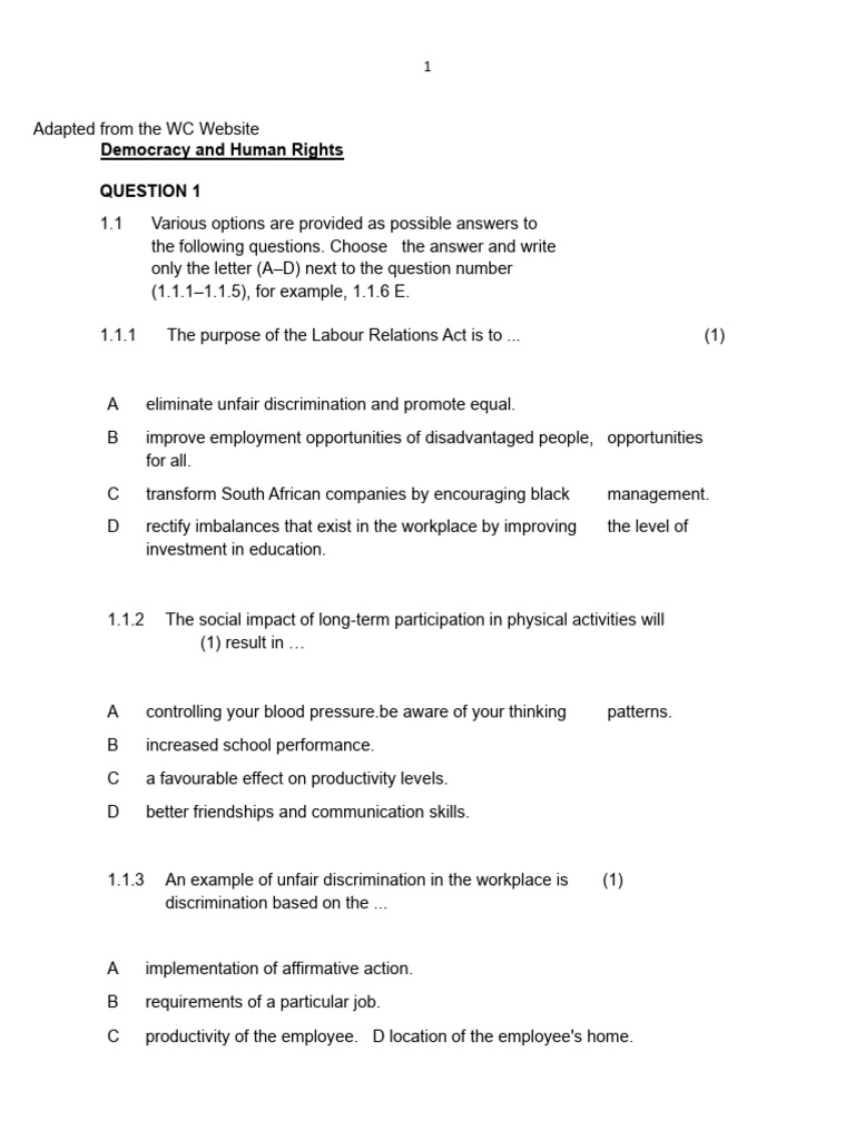 Possible Examination Questions 2025 GR 12 t2 | PDF | Cyberbullying ...