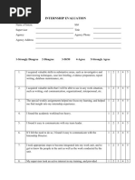 Supervisor Feedback on Internship Performance | PDF | Internship | Job ...