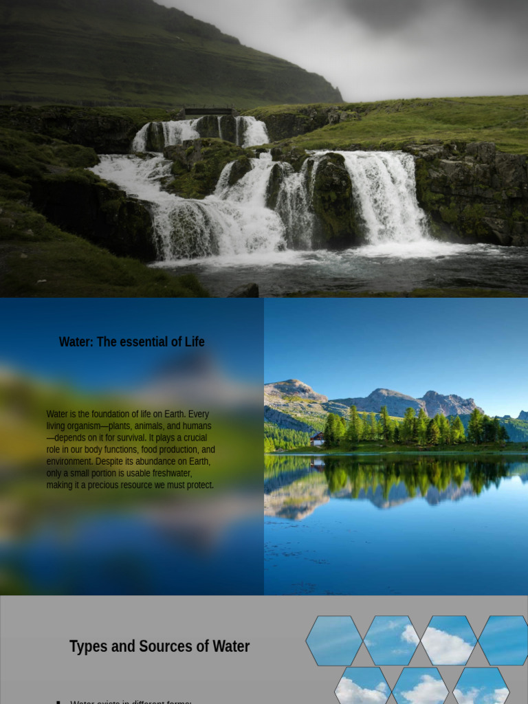 Importance of Water For Human Life | PDF | Water | Fresh Water