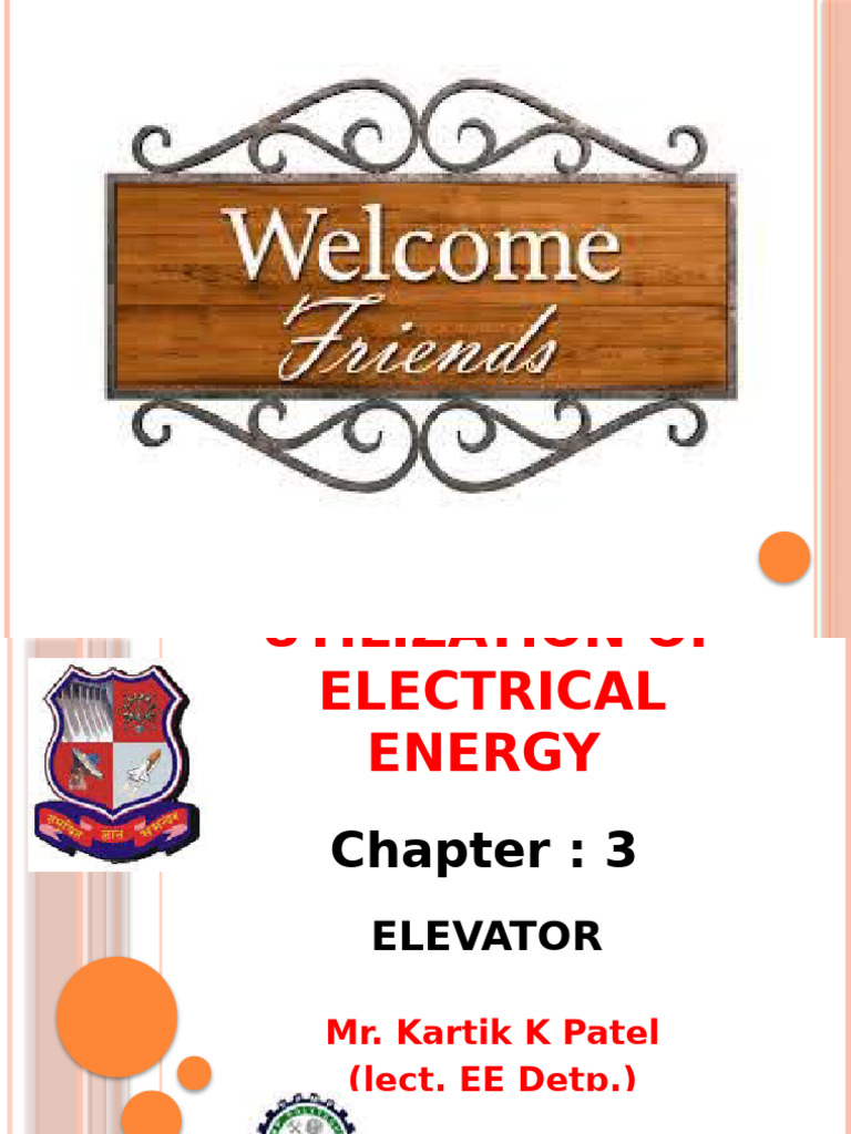 Uee Unit 3 Elevator | PDF | Elevator | Electric Motor