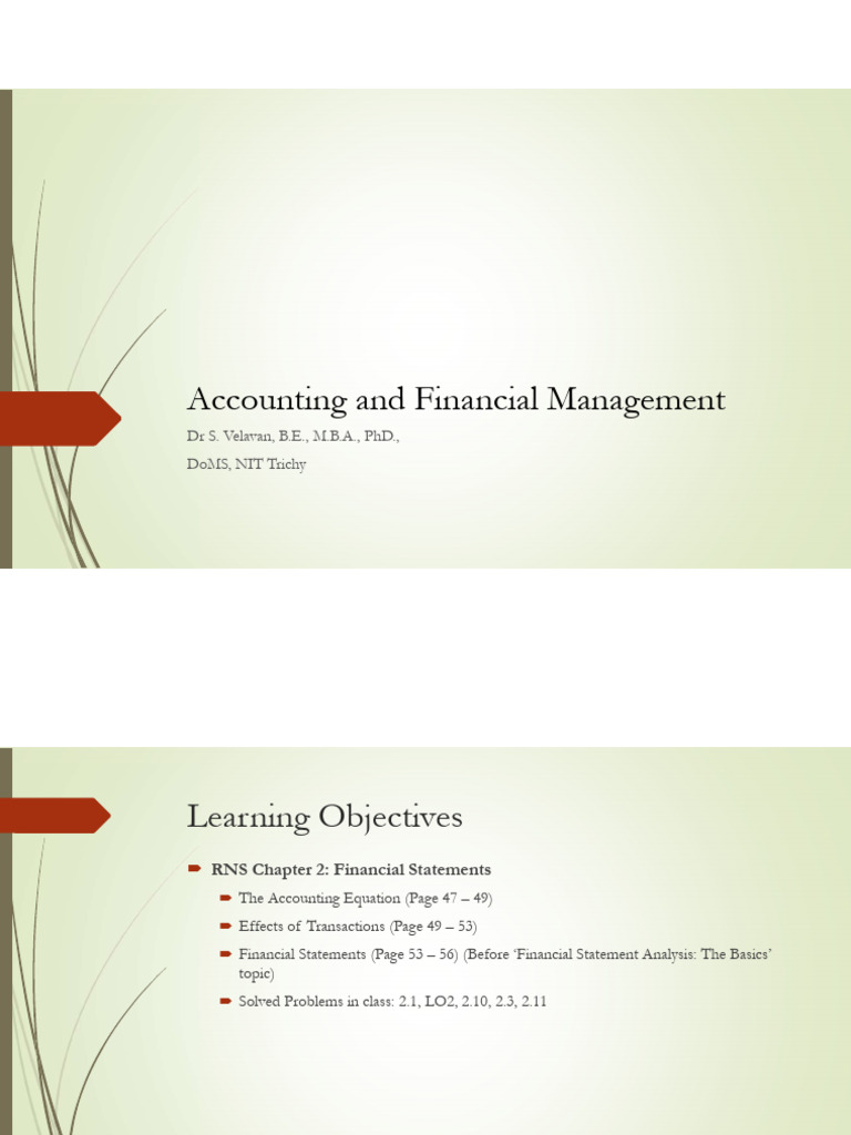 Mca - Afm 2025 - Fa - Chapter 2 - V1 | PDF | Equity (Finance) | Balance Sheet