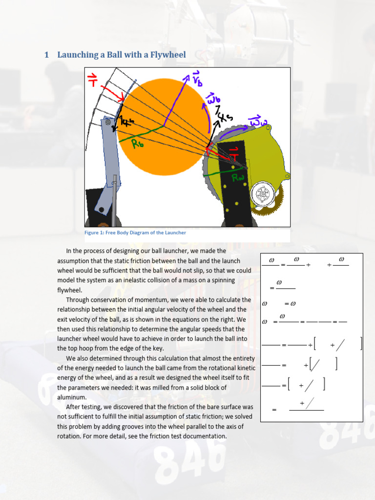 Ball Launcher Design and Kinematics | PDF | Friction | Kinetic Energy