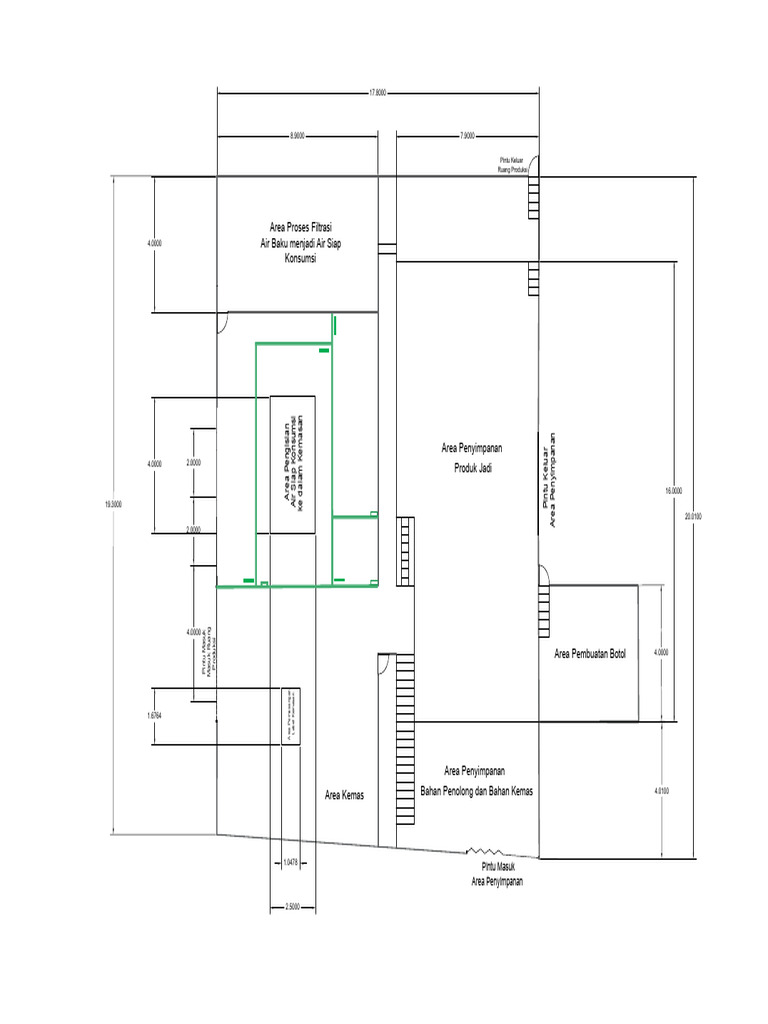 Layout Pabrik AMDK Efisien | PDF