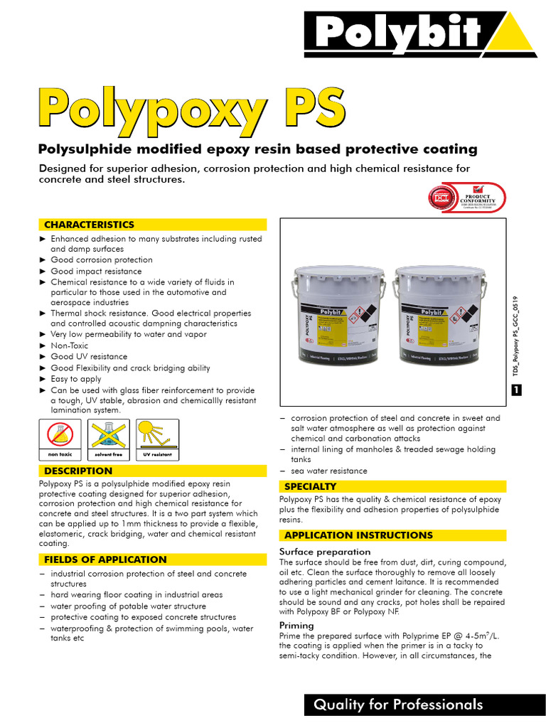 Mea Polybit Tds Polybit Polypoxy Ps en Mea | PDF | Epoxy | Coating