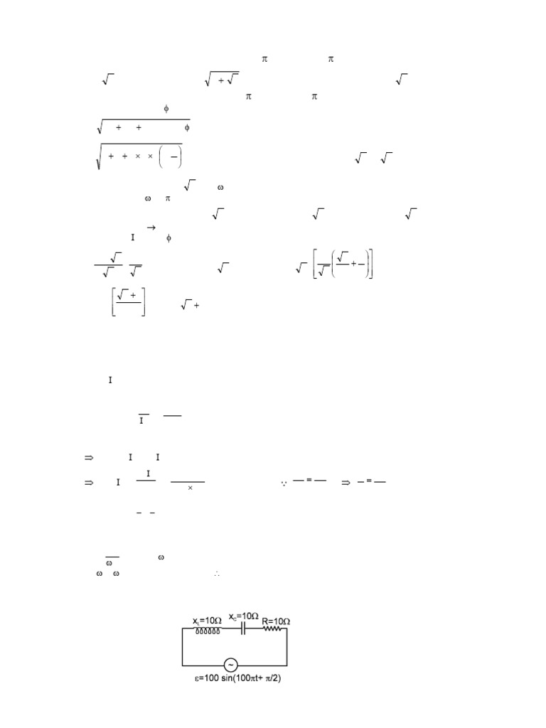 Alternating Current Question and Solution | PDF | Inductor | Electrical Network