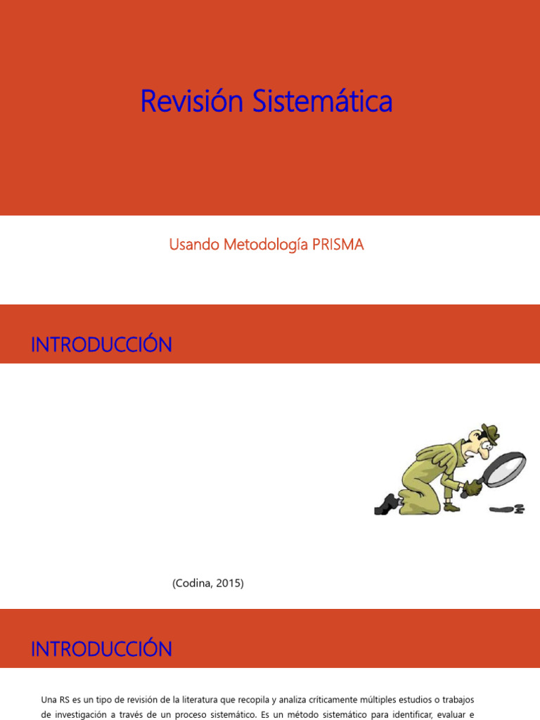 Revisión Sistemática: Metodología PRISMA | PDF | Revisión sistemática ...