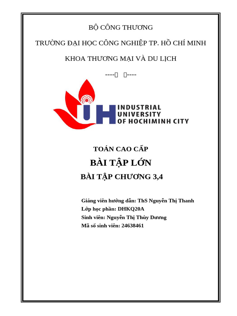 Bìa Assignment | PDF