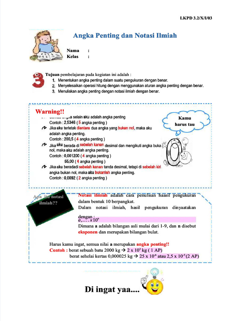 LKPD Angka Penting | PDF