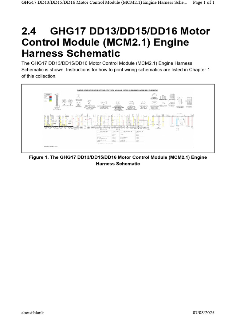 Diagrama Ghg17 Dd13 Dd15 Dd16 Motor Control Module MCM 2.1 Engine ...