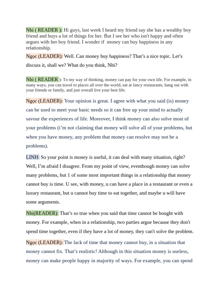 Can Money Buy Happiness in Relationships? | PDF