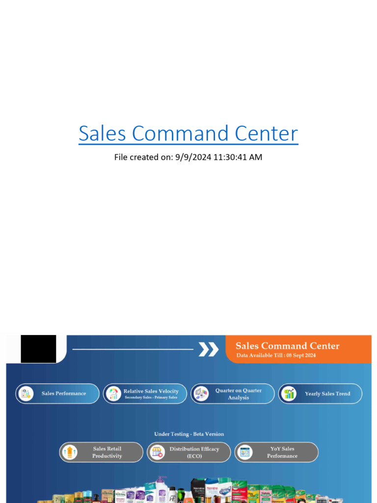 Sales Command Centre | PDF