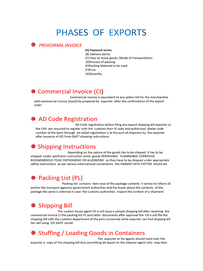 Import Export Basic 1 | PDF | Invoice | Dangerous Goods