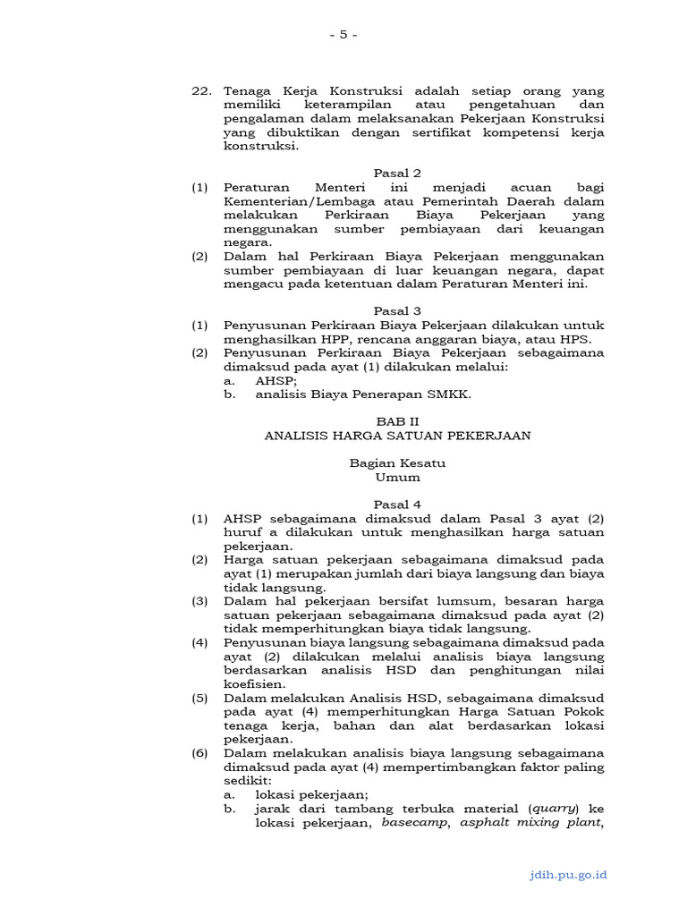 AHSP 2023 PUPR hal 2 | PDF