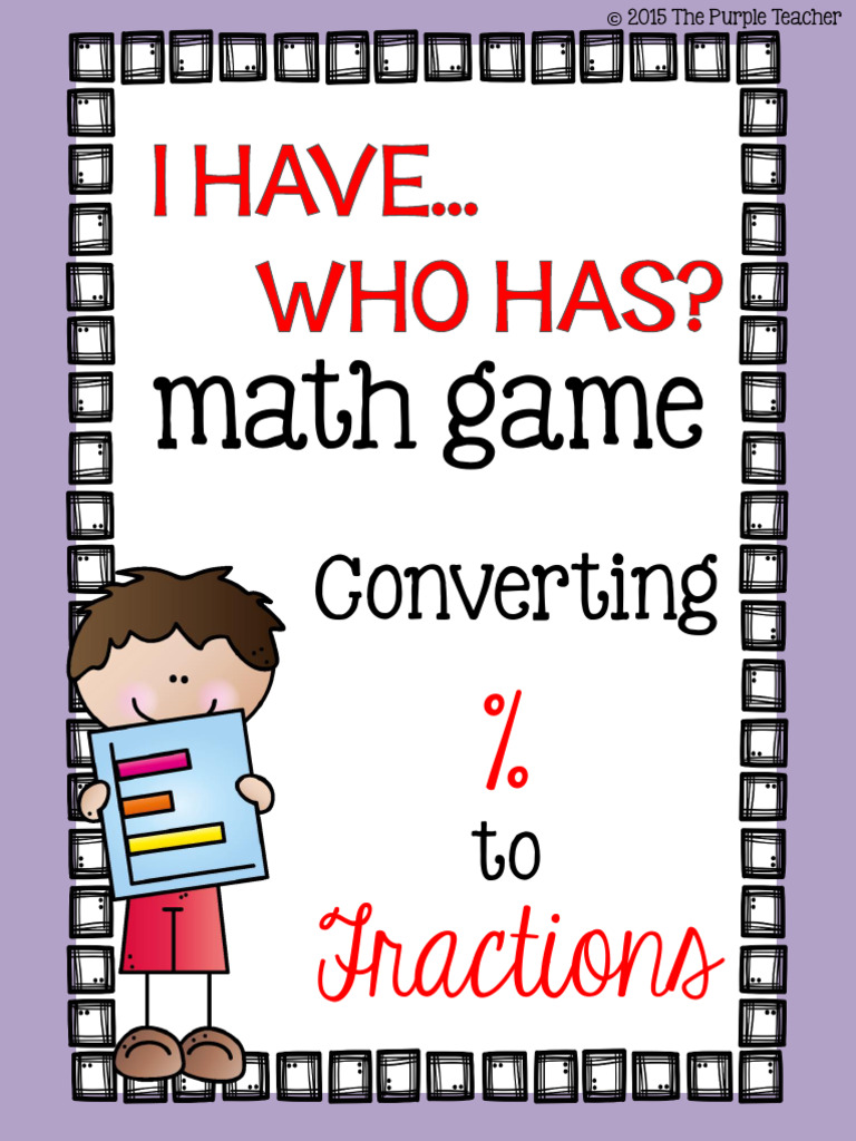 Percentage to Fraction Math Game | PDF | License | Copyright