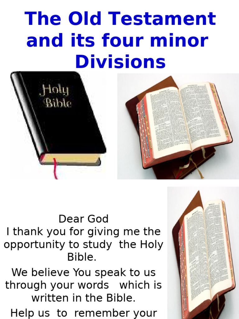 Four Divisions of the Old Testament | PDF | Nevi'im | Old Testament