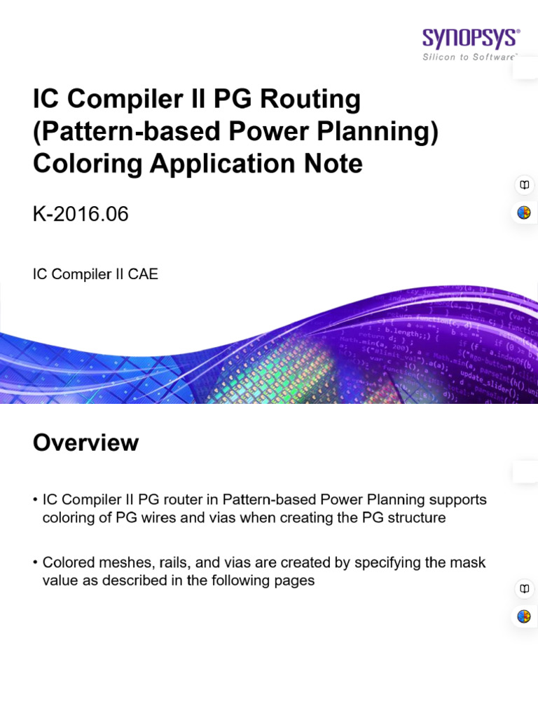 Color Aware PG Routing - ICCII - PG - Coloring - AppNote - v1.1 | PDF