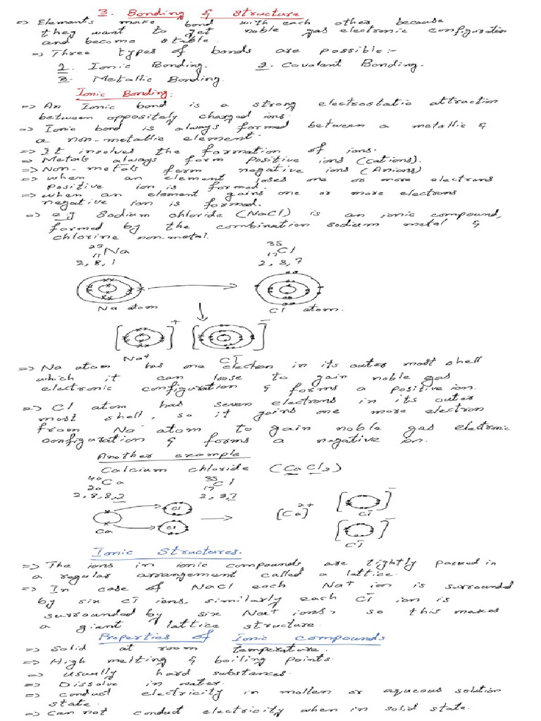 Ionic Bonding | PDF