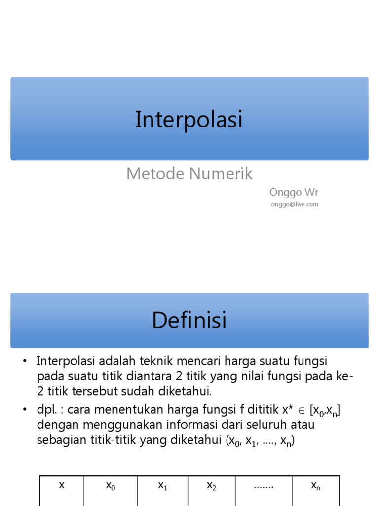 Interpolasi | PDF