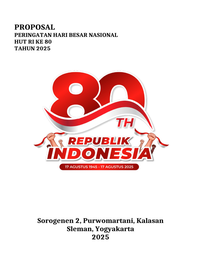 Cover Proposal 17 Agustus 2025 | PDF