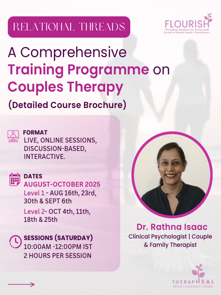 Couples Therapy Training Program 2025 | PDF | Psychotherapy | Clinical ...