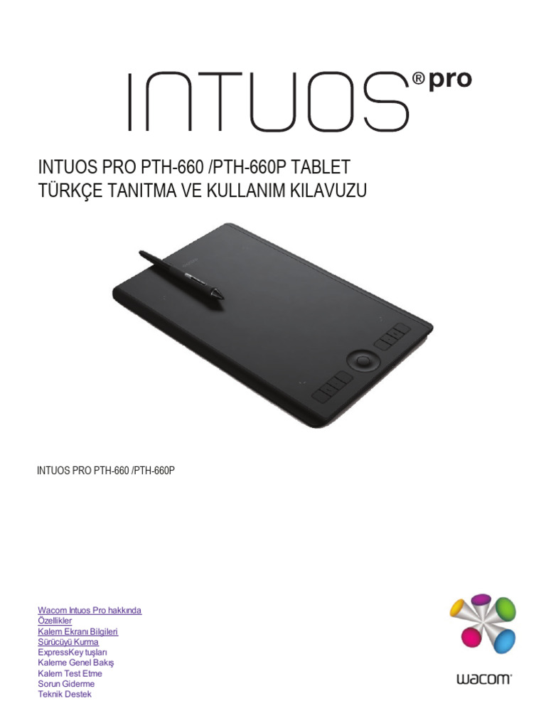 Wacom Intuos Pro PTH-660 PTH-660P Kilavuz-94 | PDF