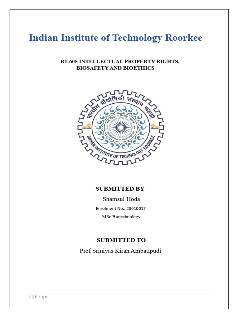 Shamsul Hoda - Bioethics Assignment | PDF | Learning | Critical Thinking