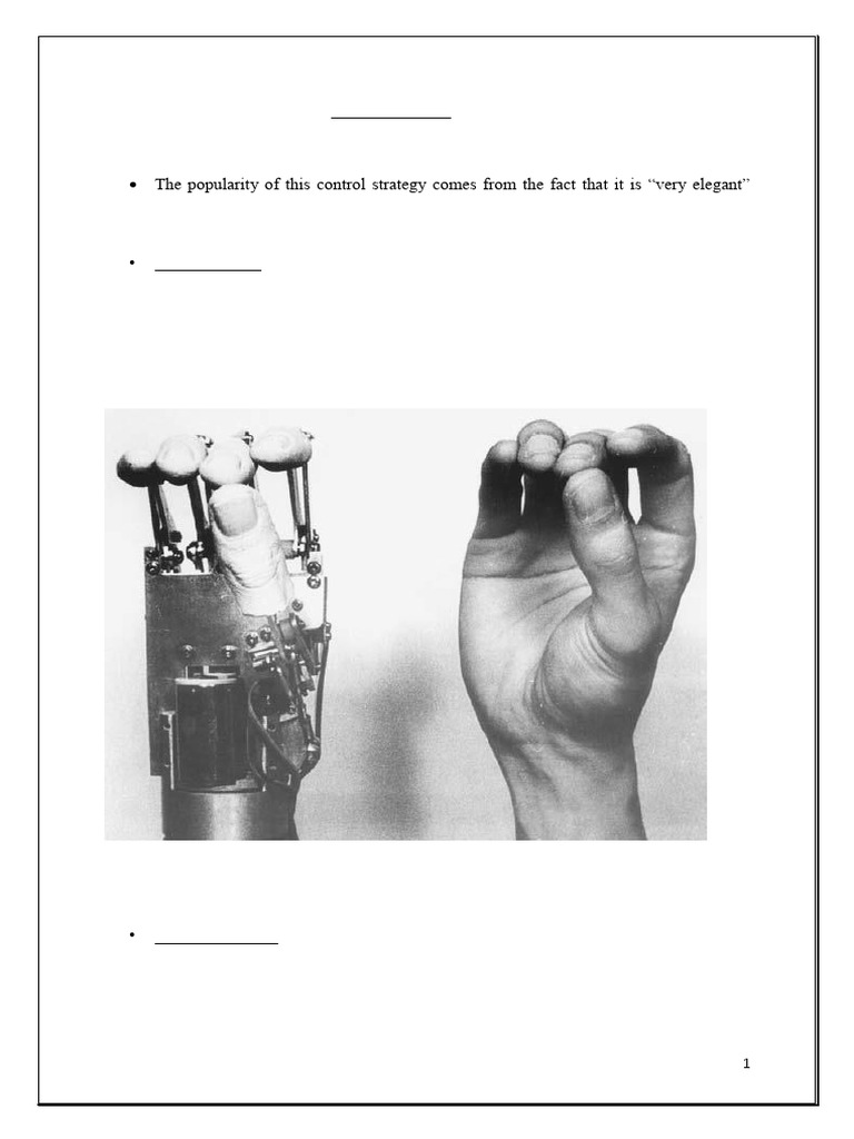 Myoelectric Control in Prosthetic Hands | PDF | Prosthesis ...