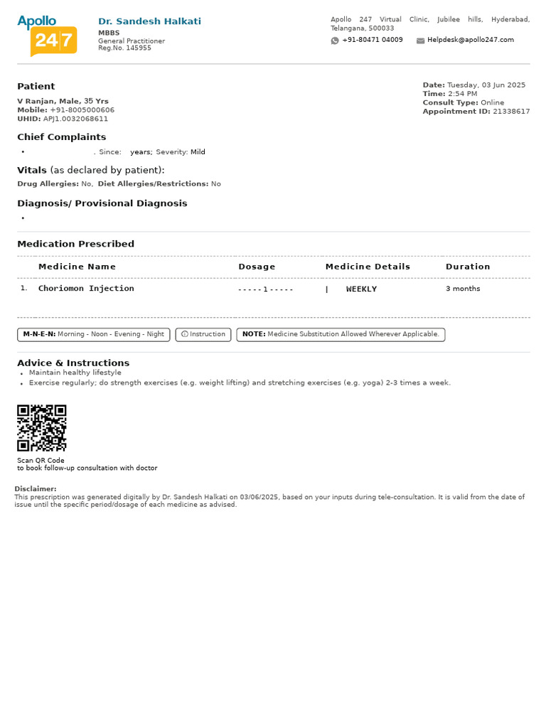 Online Consultation for Hypogonadism Treatment | PDF