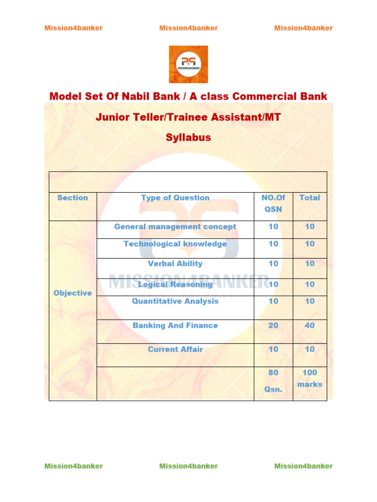 Nabil Bank Exam Preparation Guide | PDF | Computer Data Storage ...