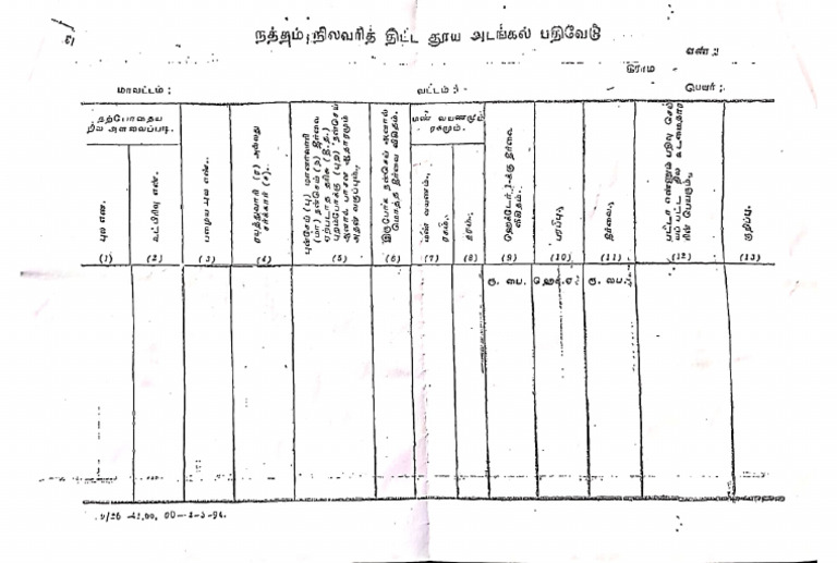 Adangal Form(1) | PDF