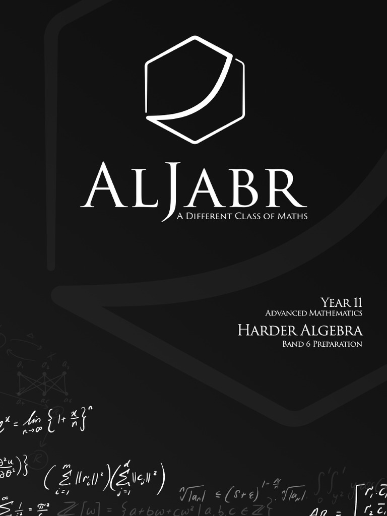 HSC Advanced Mathematics: Algebra Expansion | PDF | Elementary ...