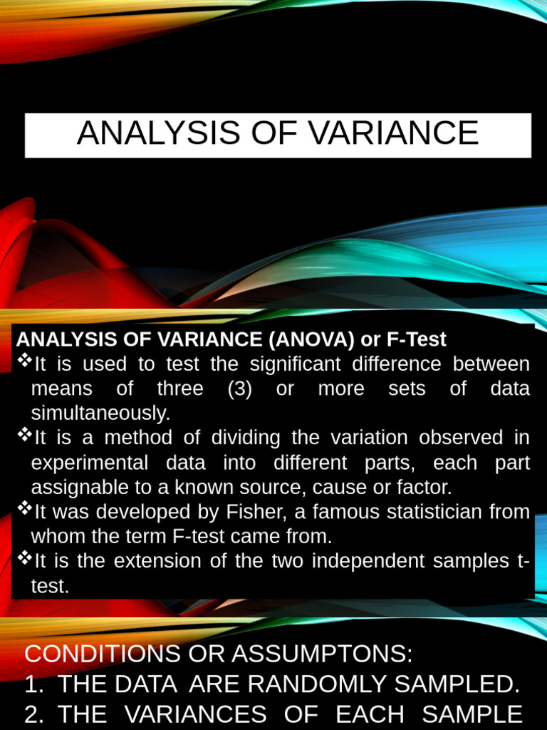 Understanding ANOVA: F-Test Basics | PDF | Analysis Of Variance | F Test