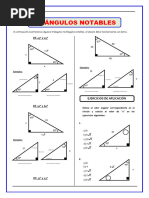 Ejercicios de Triangulos Notables | PDF | Geometría Elemental | Geometría triangular