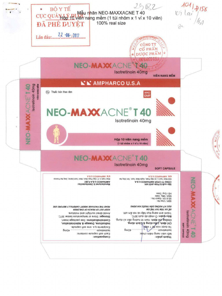 To Huong Dan Su Dung Thuoc Neo Maxxacne T 40 | PDF
