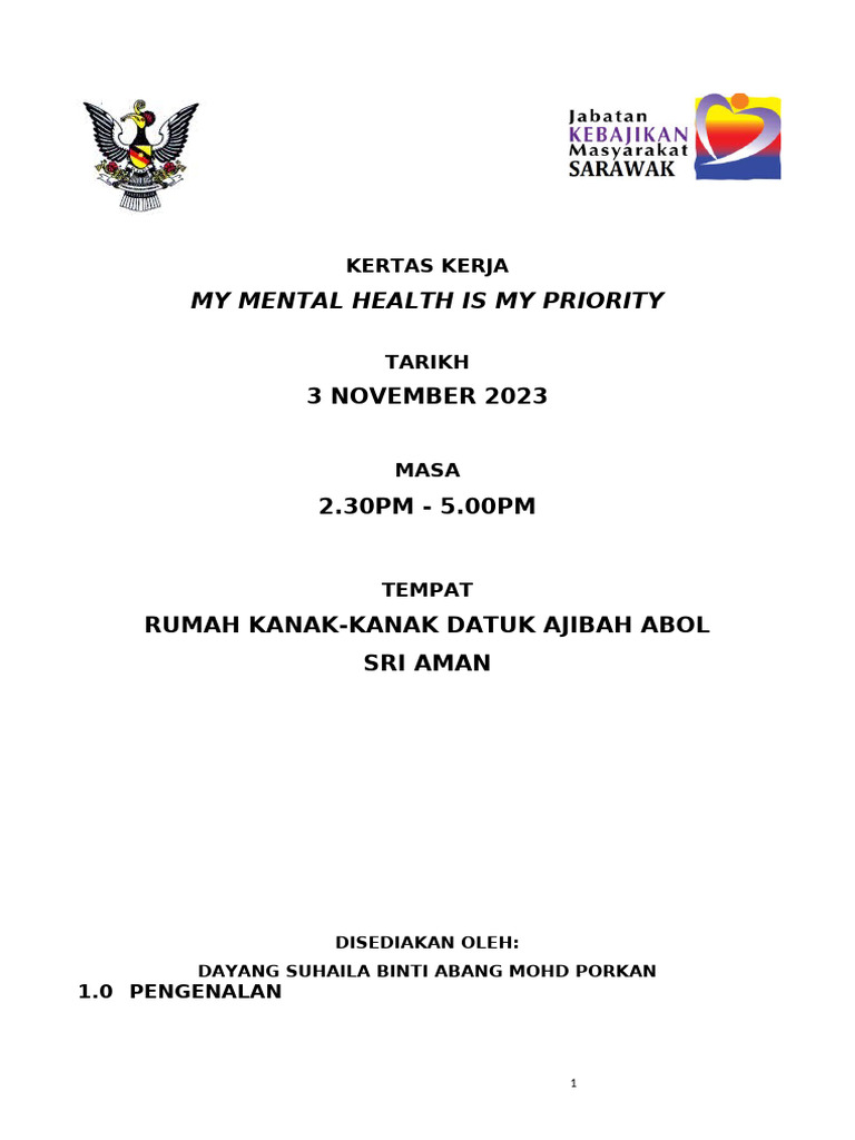 My Mental Health Is My Priority | PDF