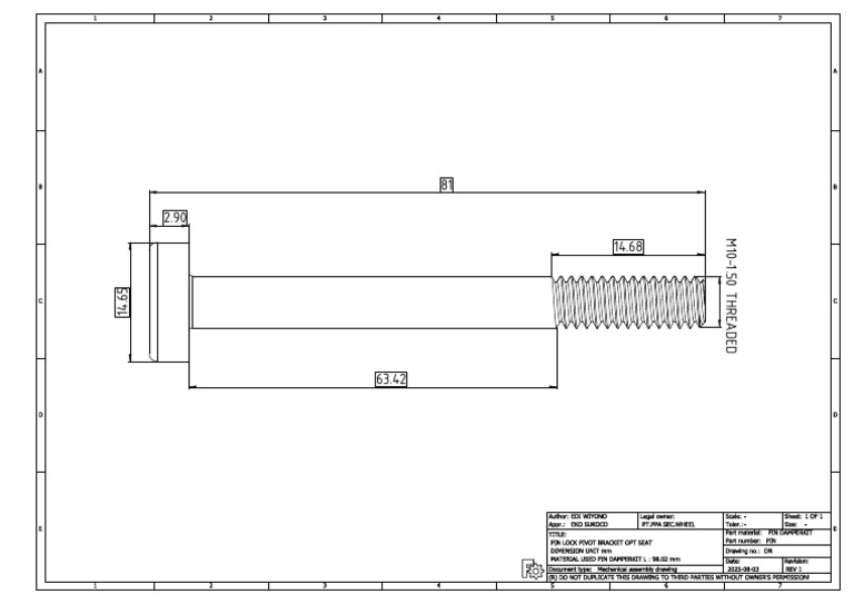 Pin Bracket Pivot | PDF