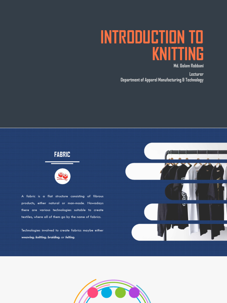 Chapter -3-- Introduction to Knitting | PDF | Knitting | Textiles