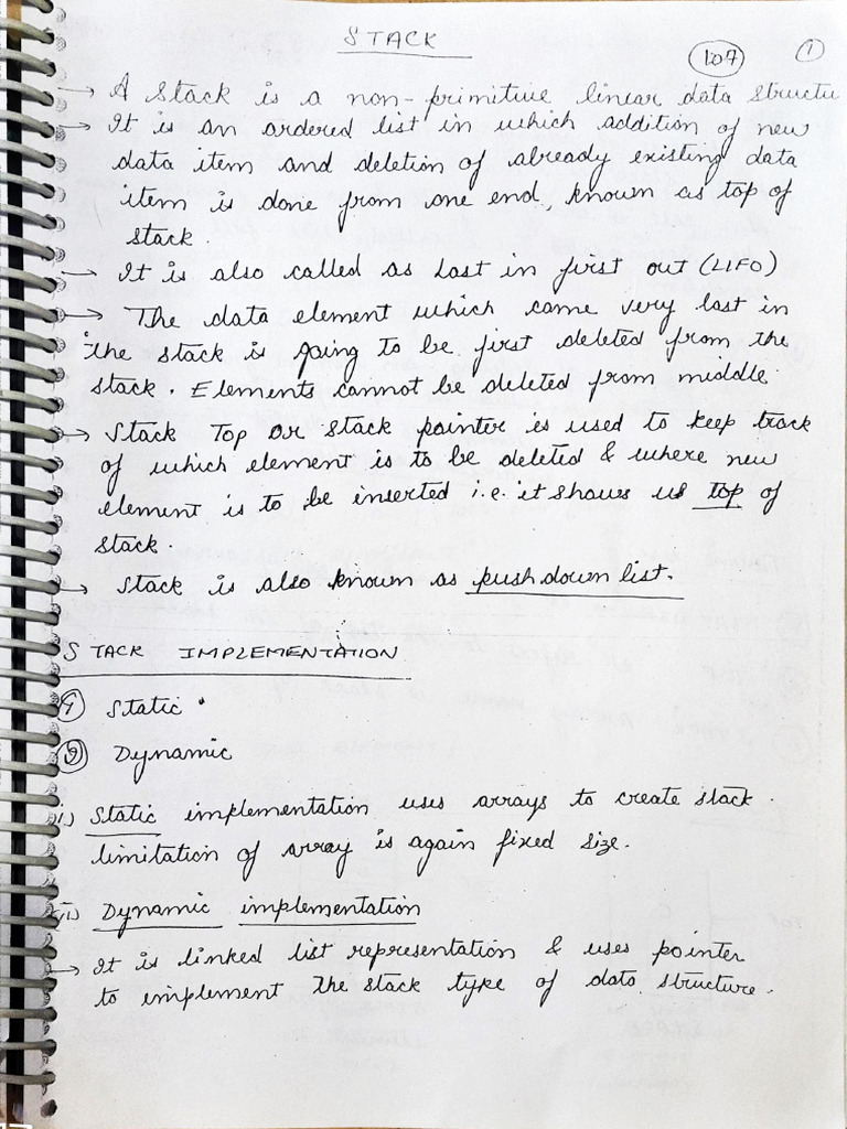 Chapter-4 Stacks | PDF