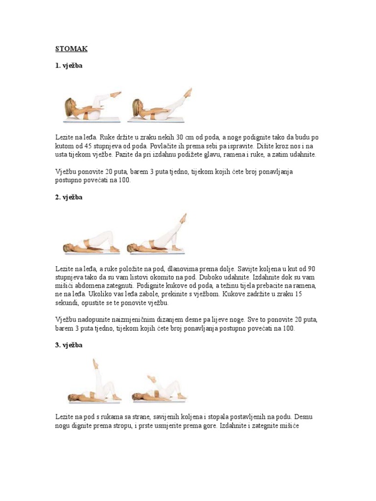 Vjezbe Za Trening | PDF