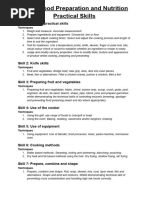 High Skill GCSE Food Recipes Guide | PDF | Pasta | Cooking
