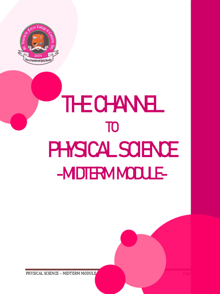 Physical Science Midterm Module 1 | PDF